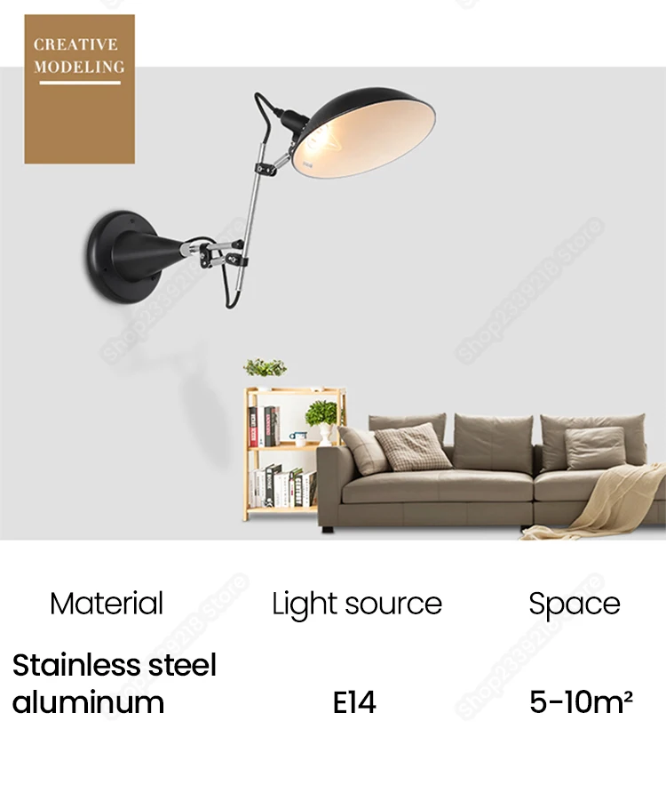 Modern Rotatable Wall Light For Living Room Home Decor Sconce Wall Lam ...