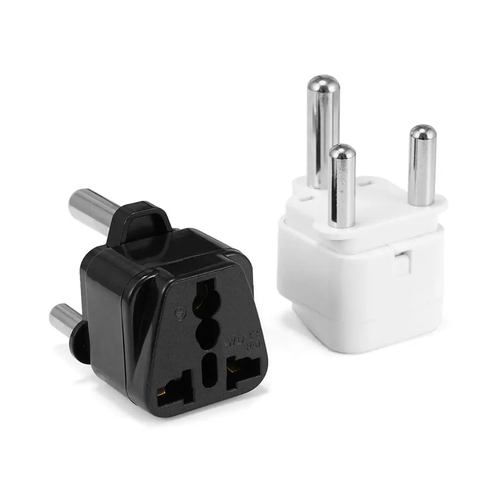 Universal Uk Us Eu Au To Large South Africa 3 Pin Travel Power Adapter ...