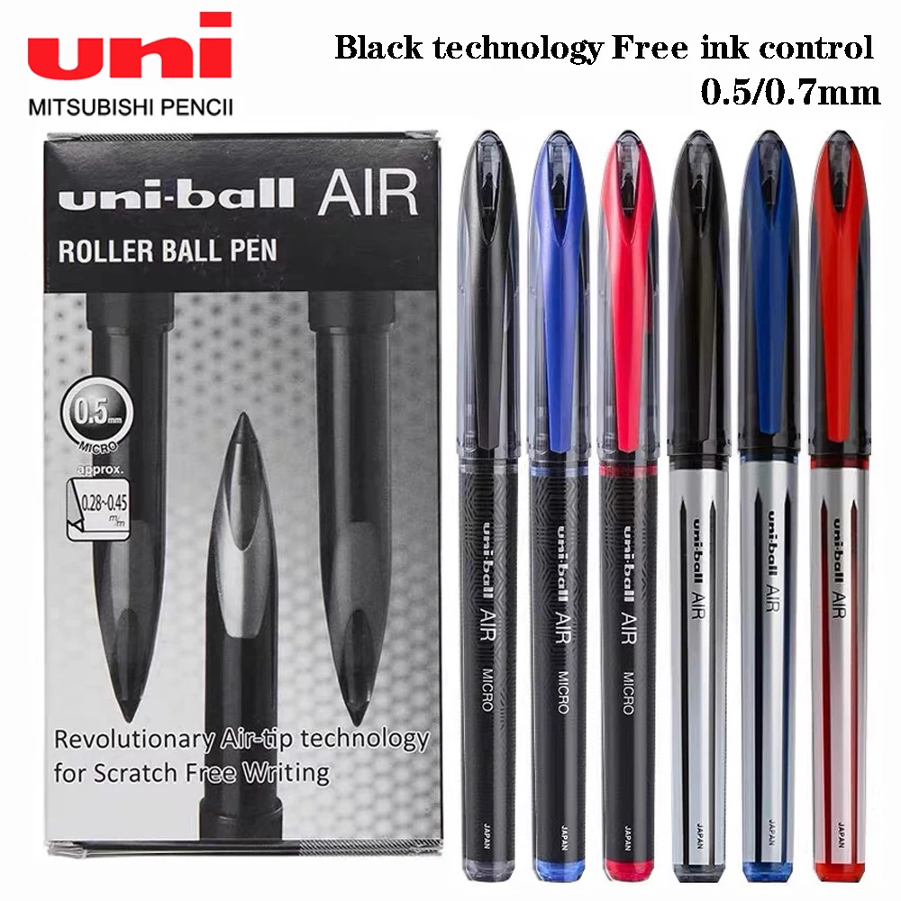 Uni-ball-AIR-Straight-Liquid-Gel-Pens-0-5mm-0-7mm-Black-Blue-Red-Ink ...