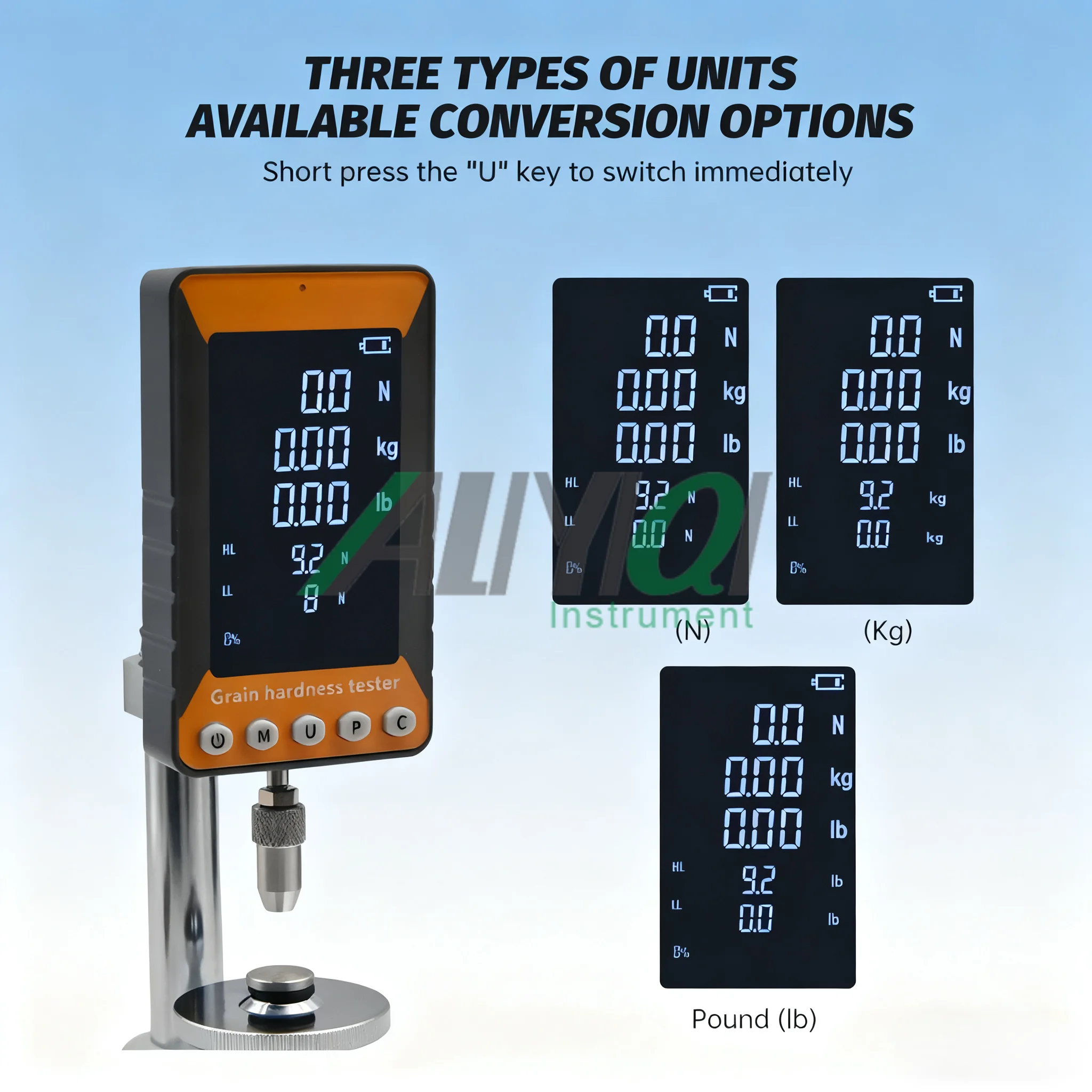 AGW-D Digital Grain Hardness Tester Feed Particle Hardness Tester Grain ...