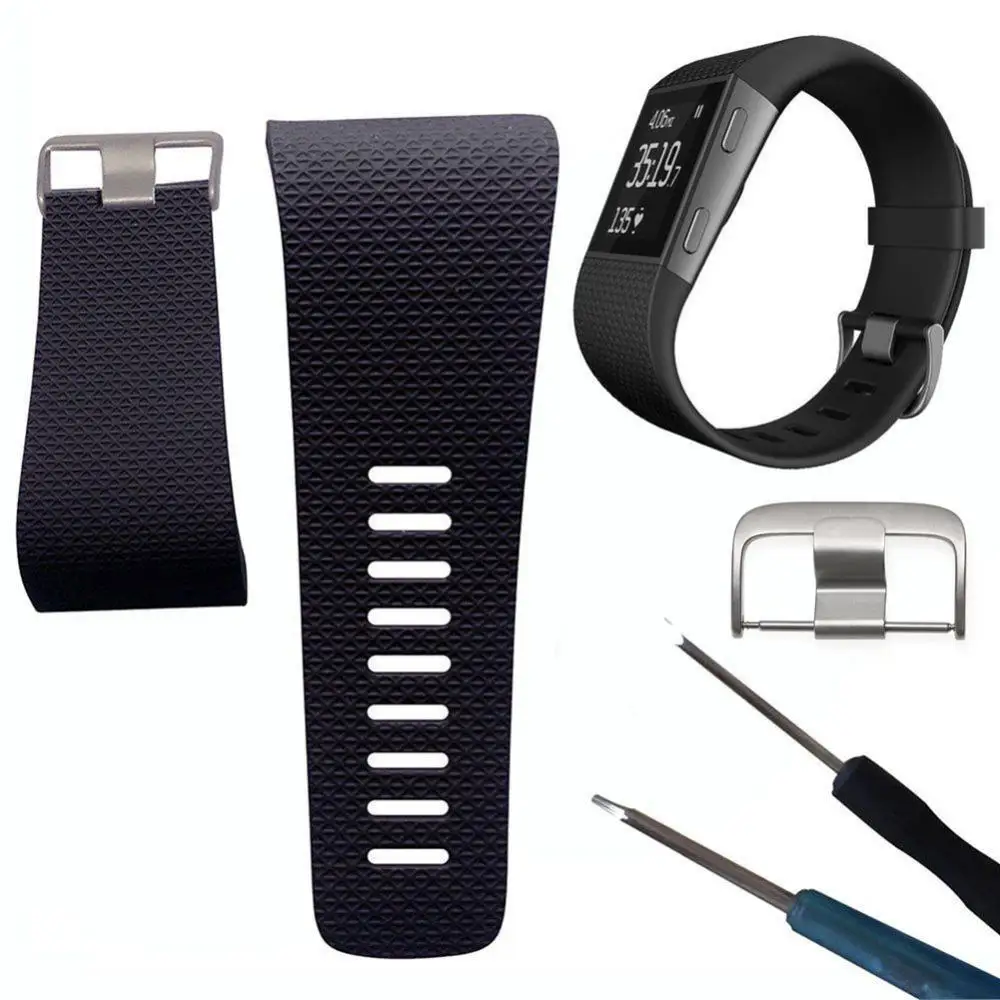 Soft-Silicone-Replacement-Watch-Band-Strap-with-Buckle-Tool-for-Fitbit ...