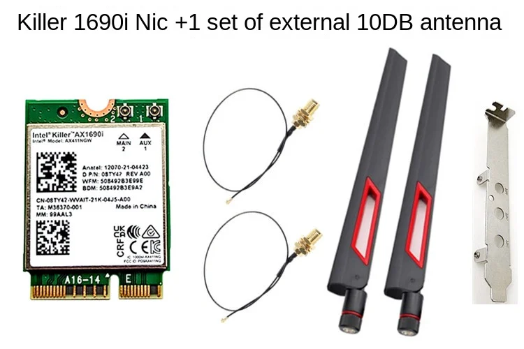 Para Intel AX411 Killer 1690i 5G6G, escritorio con NIC inalámbrico ...