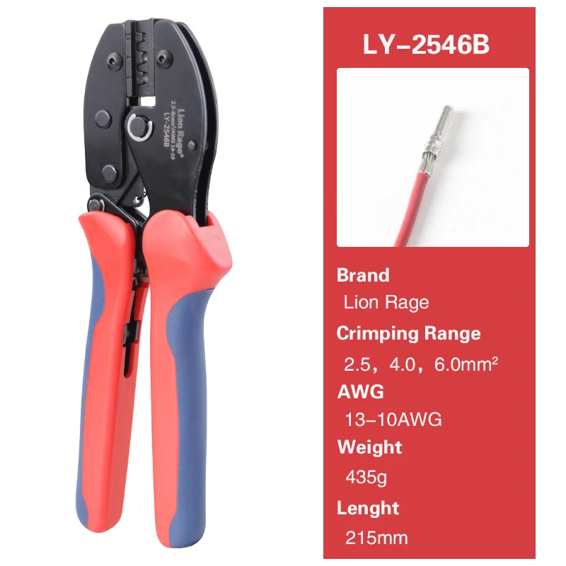 Lion Rage Solar Crimper Crimping Tool LY-2546B Pliers MC2.5/4/6mm² 14 ...