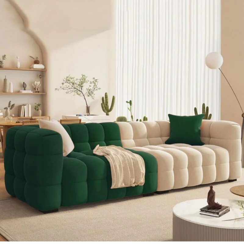 Foam-Sponge-Relax-Sofa-Stretch-Living-Room-Adults-Designer-Couch-White ...