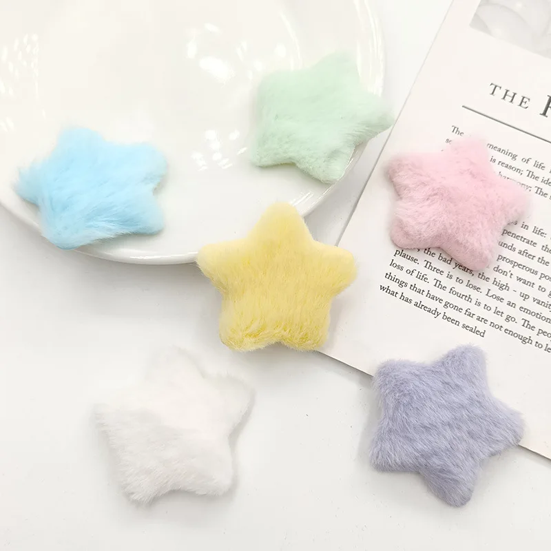 Macaron-Plush-Star-Appliques-DIY-Hat-Clothes-Sewing-Patches-Handmade ...