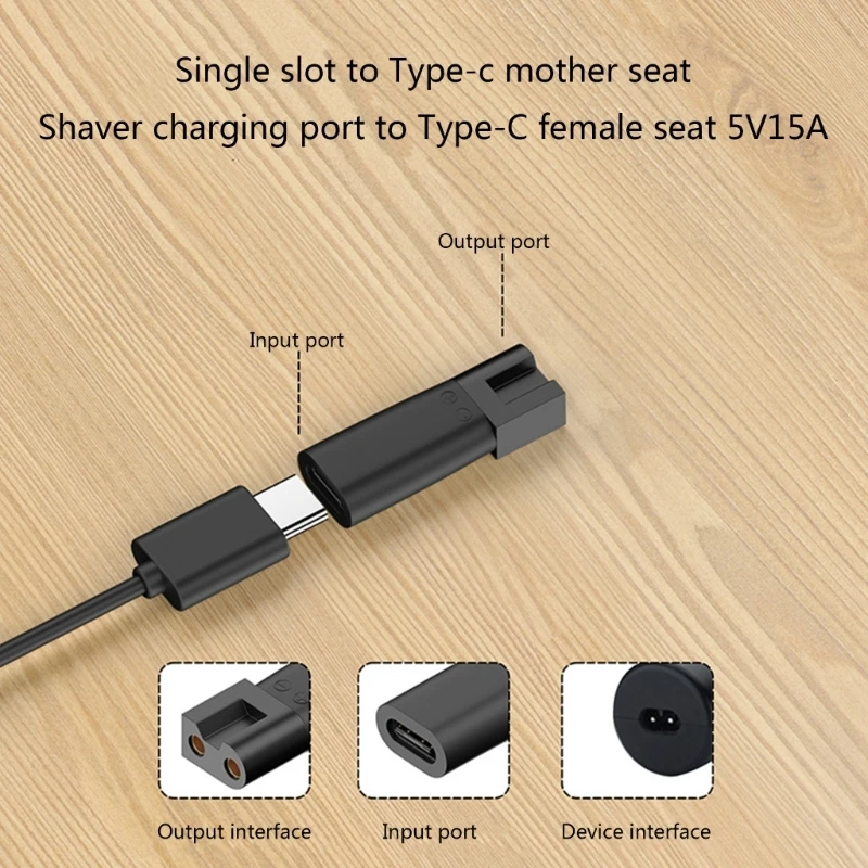 Composant électronique,Chargeur USB Type C ConAPP ou adaptateur,6 pièces,alimentation de rasage ...