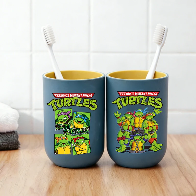 Teenage Mutant Ninja Turtles Toothbrush Cups Anime Plastic Mouthwash ...