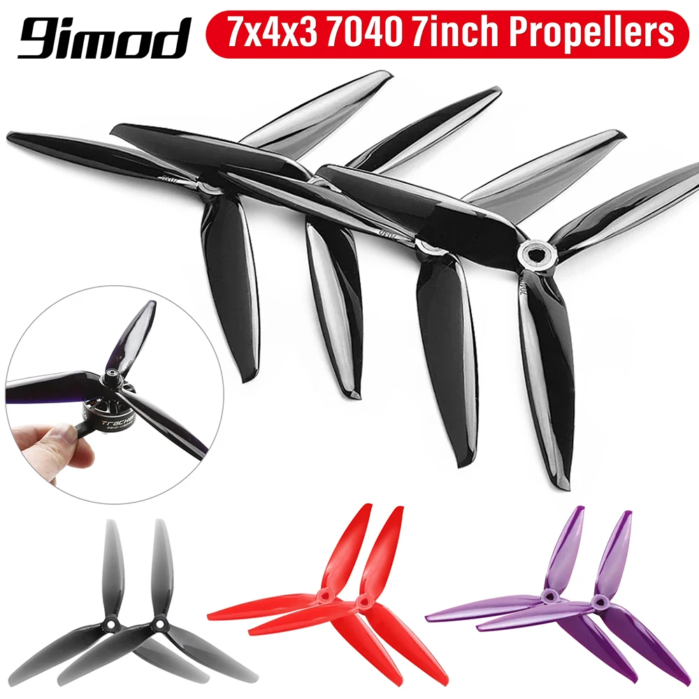 9IMOD-7X4X3-7040-Propellers-7inch-3-Blades-Tri-Blade-Props-for-RC-FPV ...