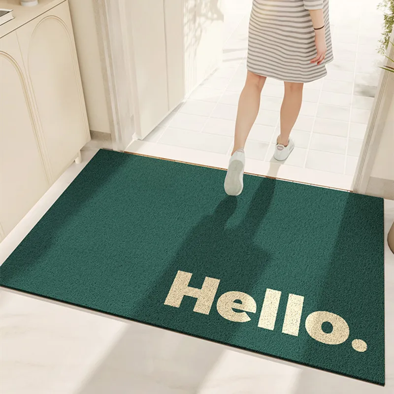 Simple Hello PVC Coil Doormat for Home Use Entrance Mat for Scrapping ...