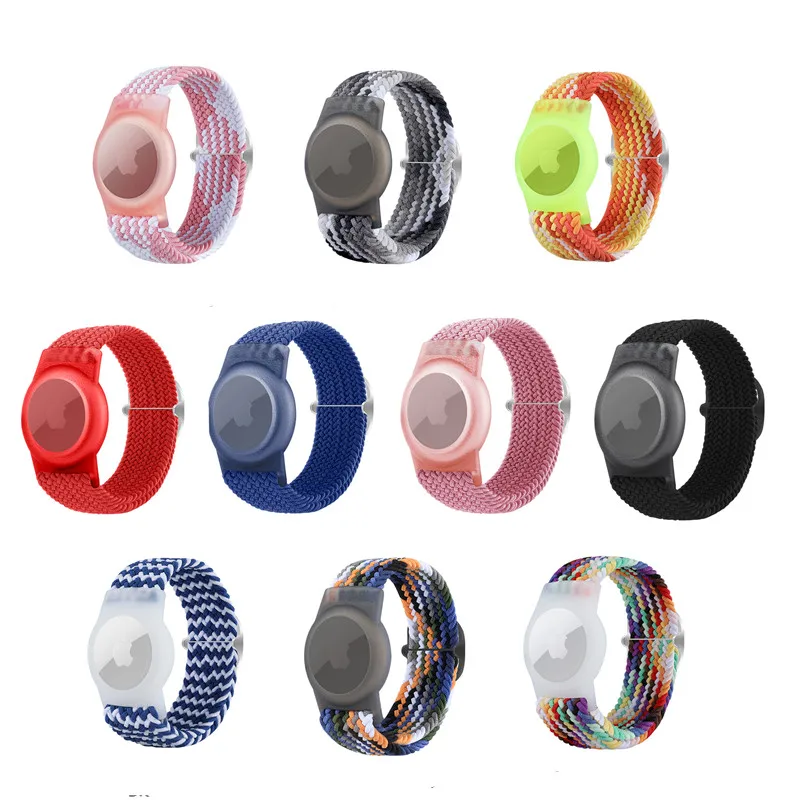 For-AirTag-Case-GPS-Anti-lost-Tracker-Protective-Cover-Nylon-Bracelet ...