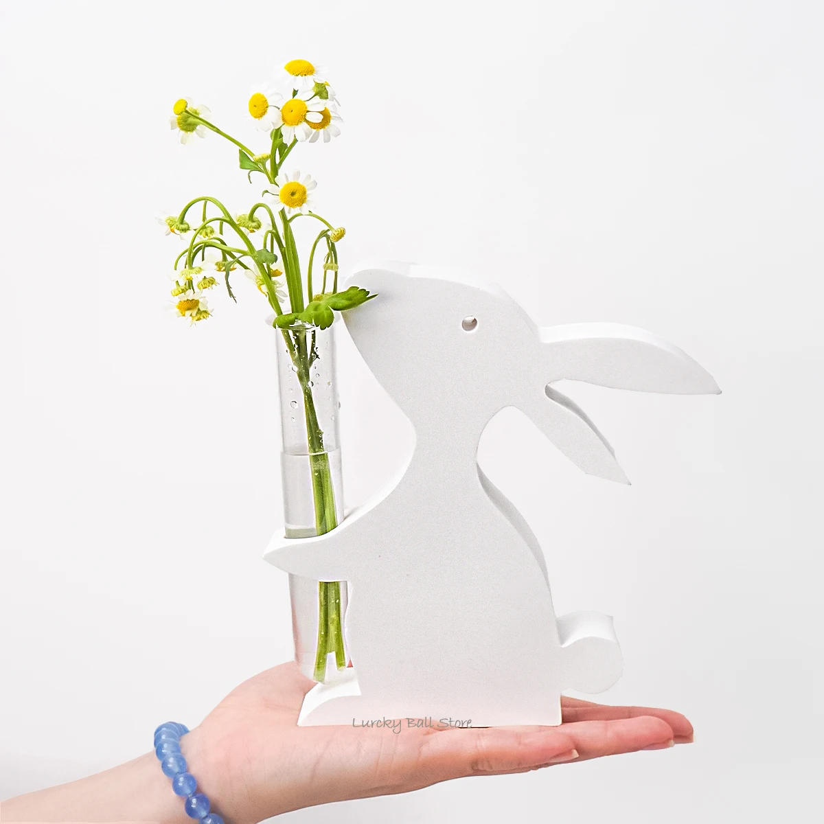 DIY-Rabbit-Hydroponic-Vase-Silicone-Mold-Easter-Bunny-Decoration-Vase ...