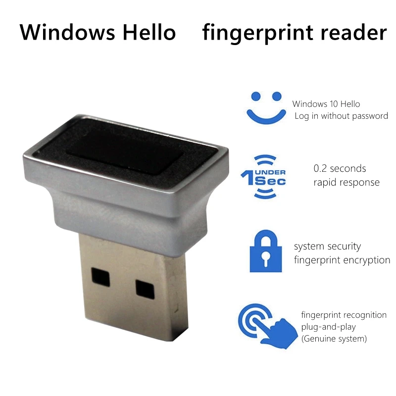 Metal-model-USB-fingerprint-reader-win10-laptop-desktop-Windows-Hello ...