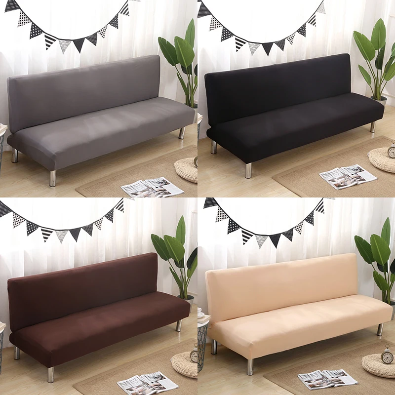 Armless Sofa Bed Cover Elastic Cheap Couch Covers for Living Room ...