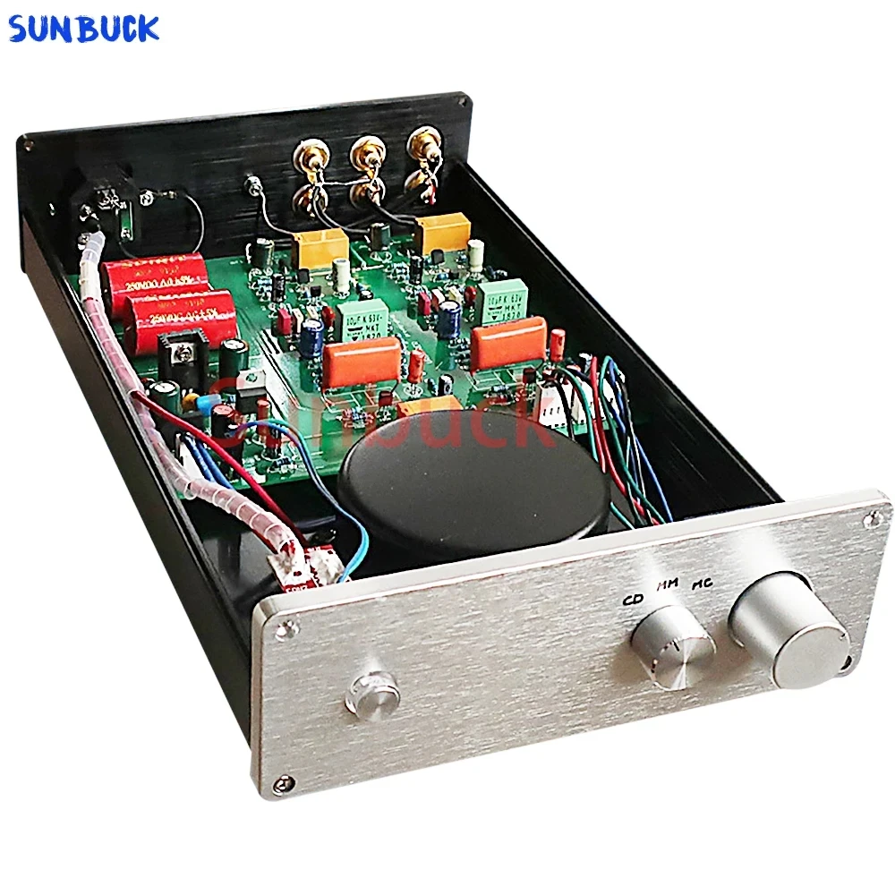 Sunbuck-Phono-Preamp-High-gain-2-input-high-level-output-MM-MC-moving ...
