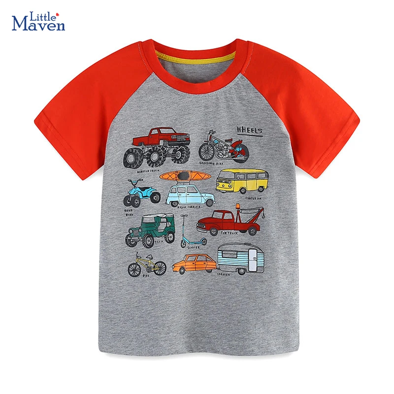 Little maven 2026 New T-shirts for Children's Clothing Baby Boys ...