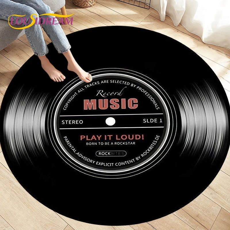 Classical-Music-Vinyl-Record-Round-Rug-Carpets-for-Living-Room-Chair ...