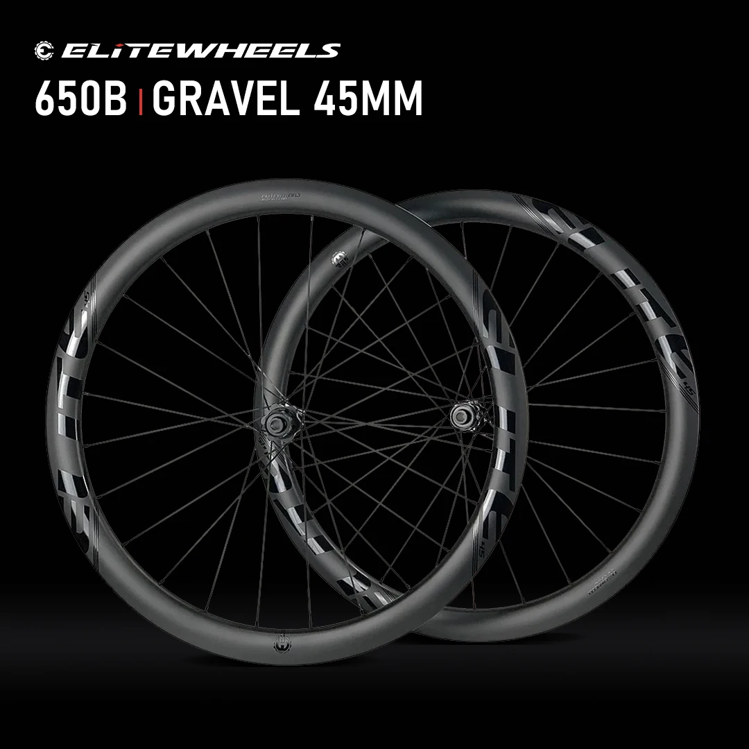 ELITEWHEELS-650B-Gravel-Wheelset-Road-Disc-Carbon-Wheels-30x45mm ...