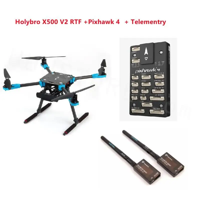 Holybro X500 V2 Pixhawk4 500mm 휠베이스 프레임 키트 콤보 2216 920KV 모터 1045 RC FPV ...