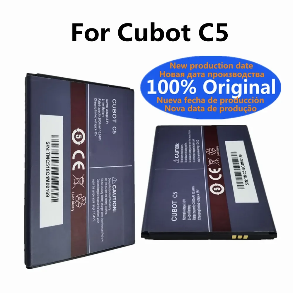 NEW-2800mAh-Original-Phone-Battery-For-Cubot-C5-Latest-Production-High ...
