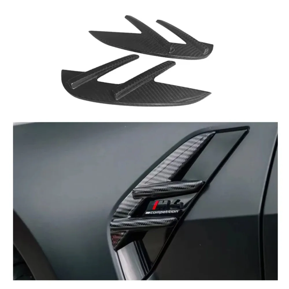 Real-Dry-Carbon-Fiber-Front-Fenders-Spoiler-Duck-Wing-Splitter-Wind ...