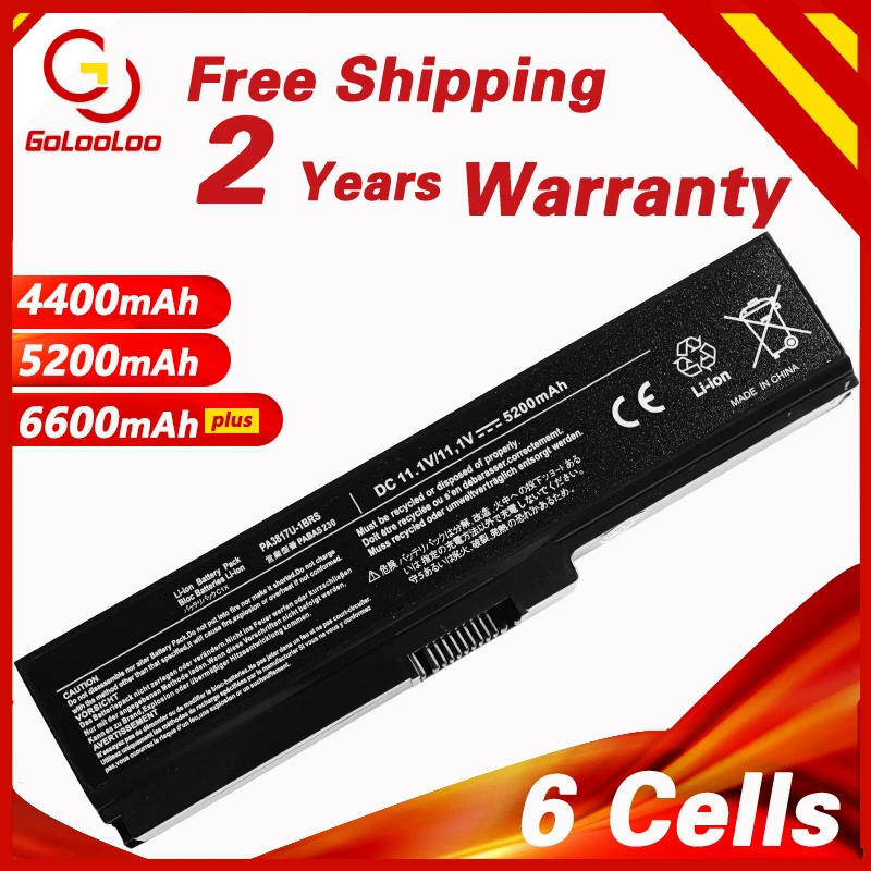 Golooloo 6 Cells Battery For Toshiba Satellite L645 L655 L700 L730 L735 ...