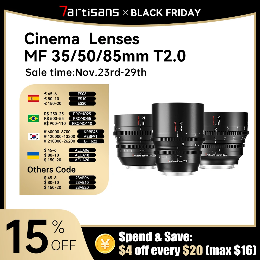 7artisans-7-artisans-35mm-50mm-85mm-T2-0-Full-Frame-Cine-Spectrum ...