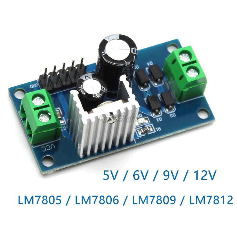 LM7805-LM7806-LM7809-LM7812-DC-AC-trzy-napi-cia-na-zaciskach-regulatora ...