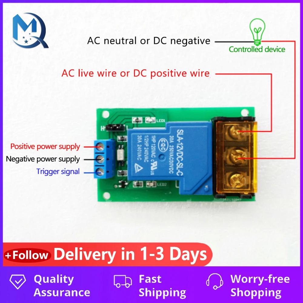 YYG-2-High-Power-Relay-Module-One-Way-High-Low-Level-Trigger ...