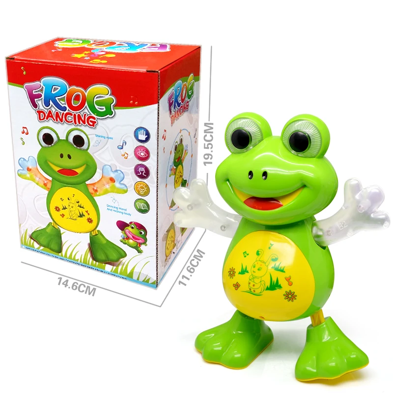New-Electronic-Dancing-Frog-Pet-Toys-Robot-doll-Toys-Light-Music ...