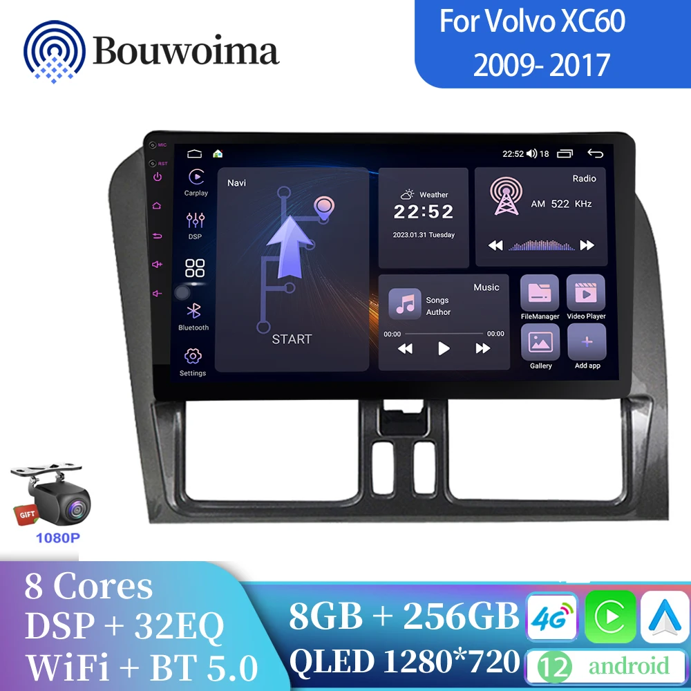 Android Auto Screen For Volvo XC60 2009-2017 Car Radio Multimedia ...