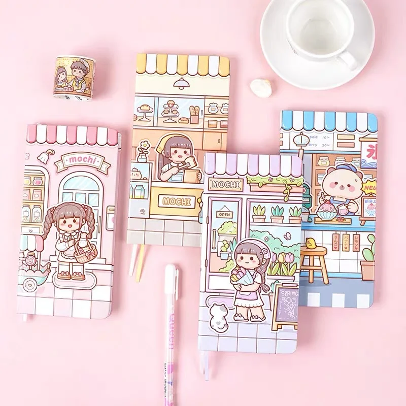 Cute-Girl-High-Aesthetic-Mini-Diary-Series-Weeks-Square-Book ...