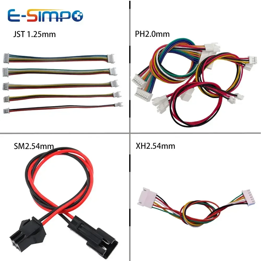 5pcs 20cm JST1.25 ZH1.5mm PH HY2.0 XH SM XHB2.54 Dupont KF2510 VH3.96 ...