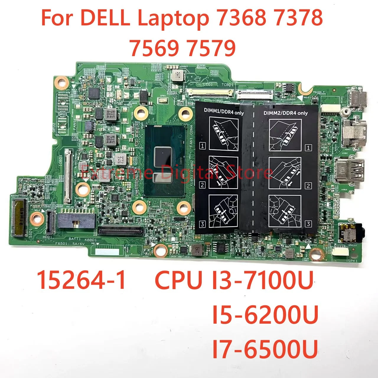CN-0XDV20 for For DELL Laptop 7368 7378 7569 7579 Laptop motherboard ...