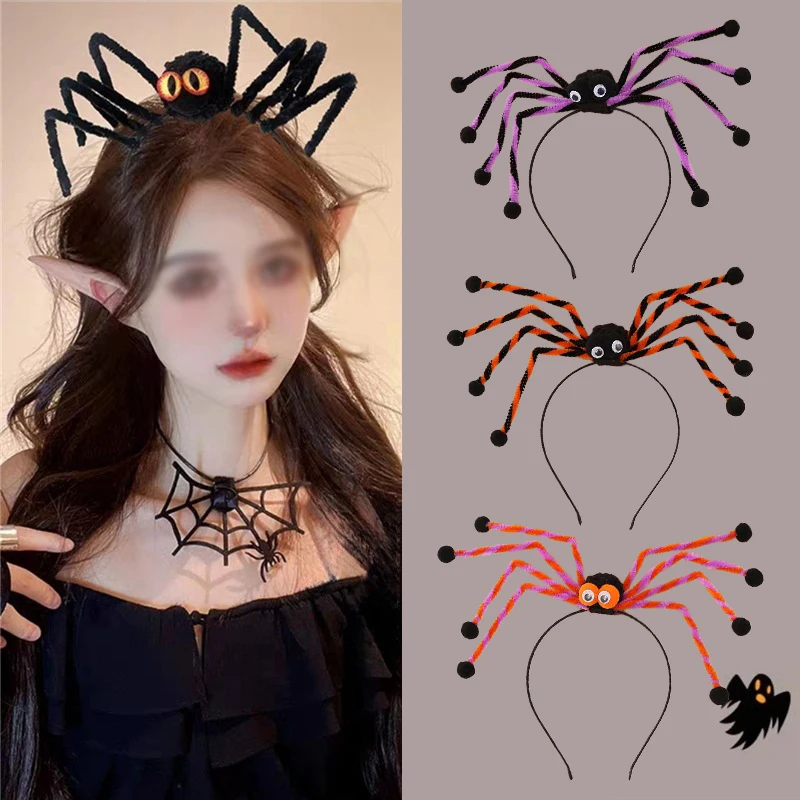 Halloween-Spider-Headband-Festival-Party-Hair-Hoop-for-Girls-Halloween ...