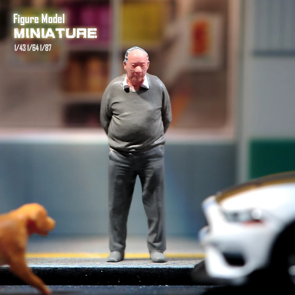 Miniatures-Figures-1-87-1-64-1-43-1-24-Walking-Elderly-Figure-Model ...