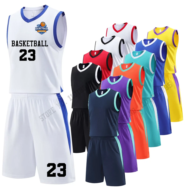 High Quanlity Basketball Jersey Sets for Men basketball uniform Unisex ...