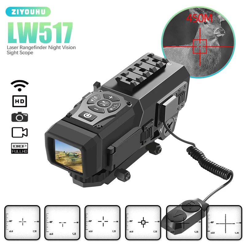 New-Tiny-Digital-Sight-1200m-Laser-Rangefinder-HD-Video-Camera-for ...