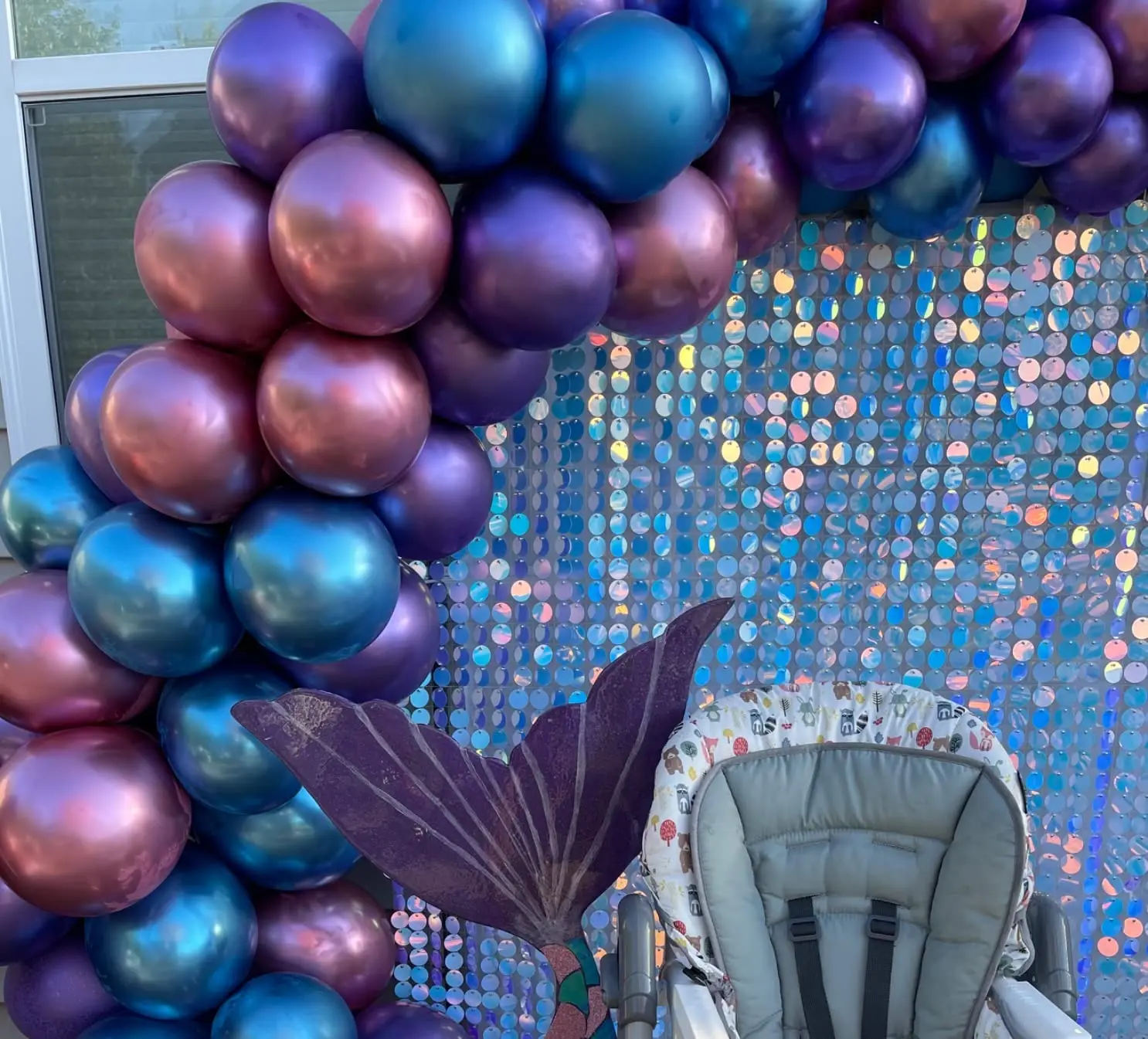 Silver And Blue Wedding Background