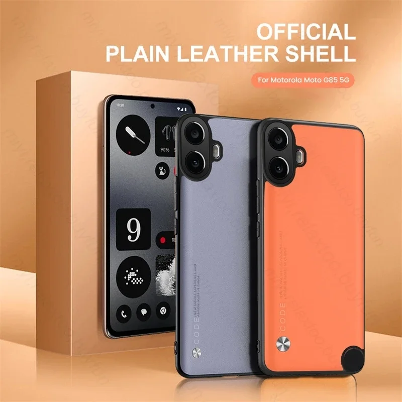 Luxury Plain Leather Texture Phone Case For Nothing CMF Phone 1 5G TPU ...