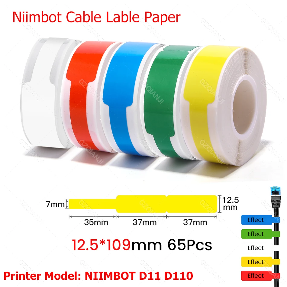 Niimbot D11 D110 Waterproof Label Printers Cable Paper Outdoor Printer ...