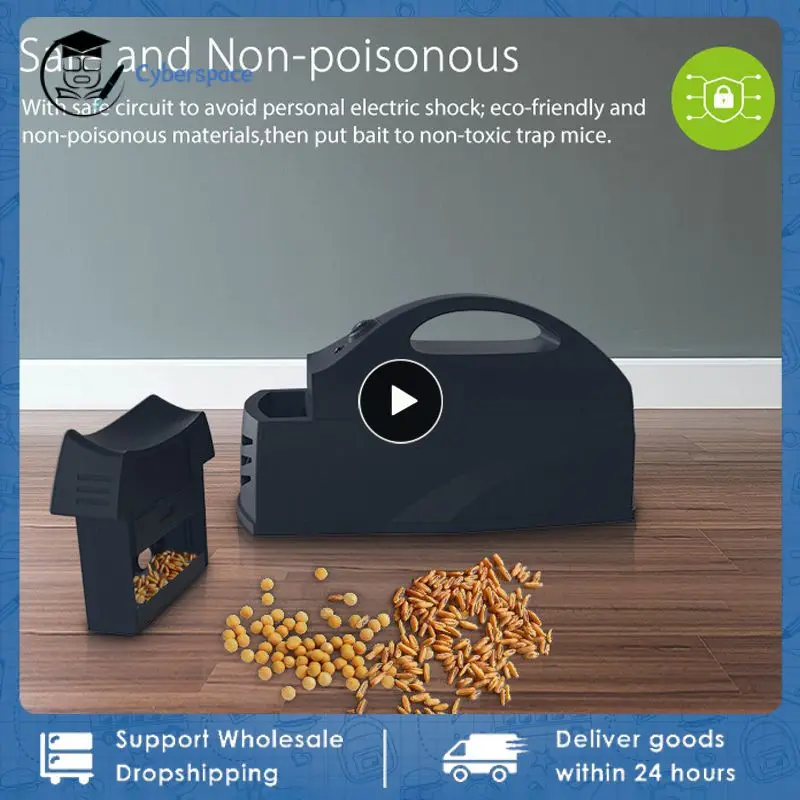 Black-Mousetrap-Sensor-Wifi-Mousetrap-Rodent-Killer-Smartlife-2-4ghz ...