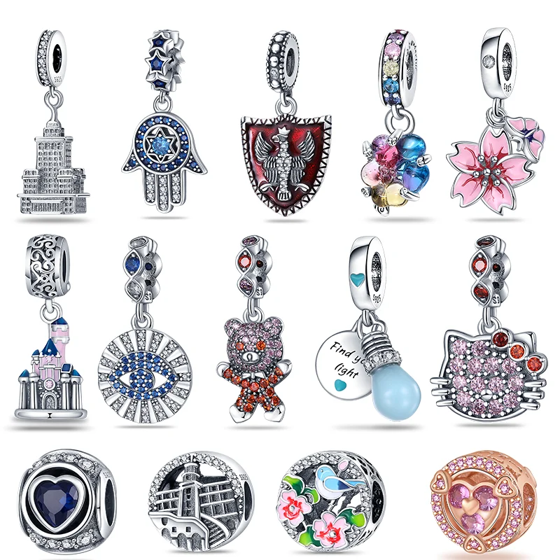 Castle Charms Original Pandora | Charms Silver 925 Castle Bead - 925 ...