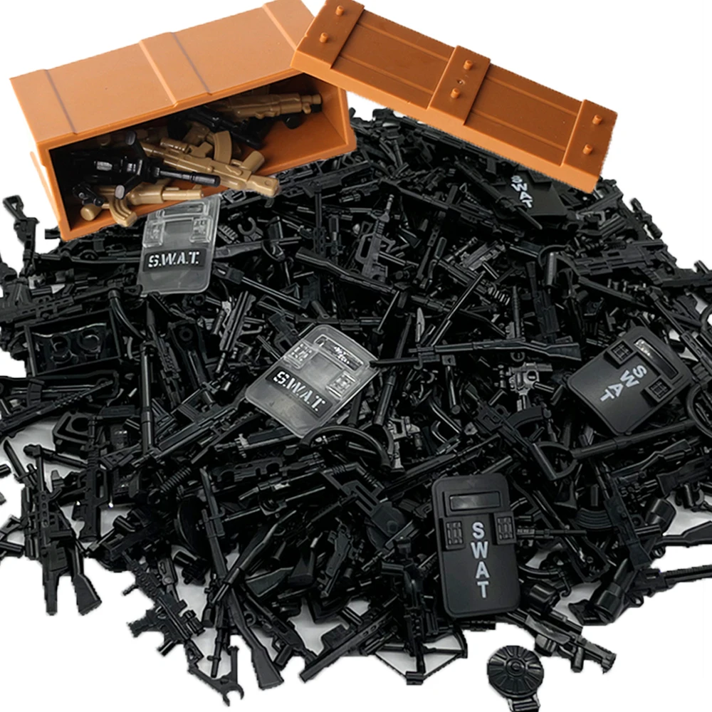 25/50/100Pcs WW2 Militar Army Police Solider SWAT Weapons Cannon ...