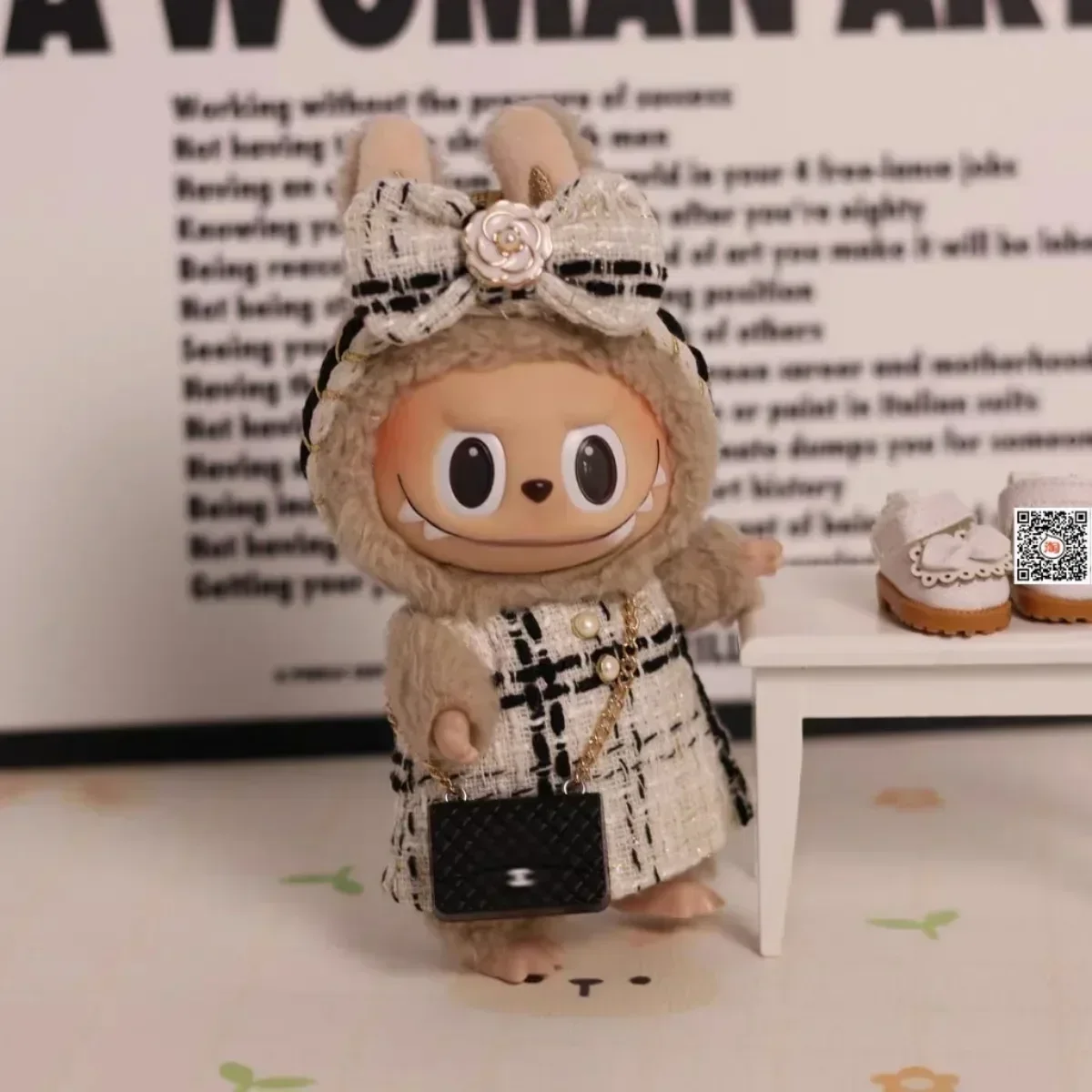 Ropa de muñeca Labu original de 17 cm con colgante de macarrón con ...