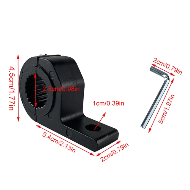 1pc Car Motorcycle Headlight Clamps Brackets Tube Clamp Kit For ...