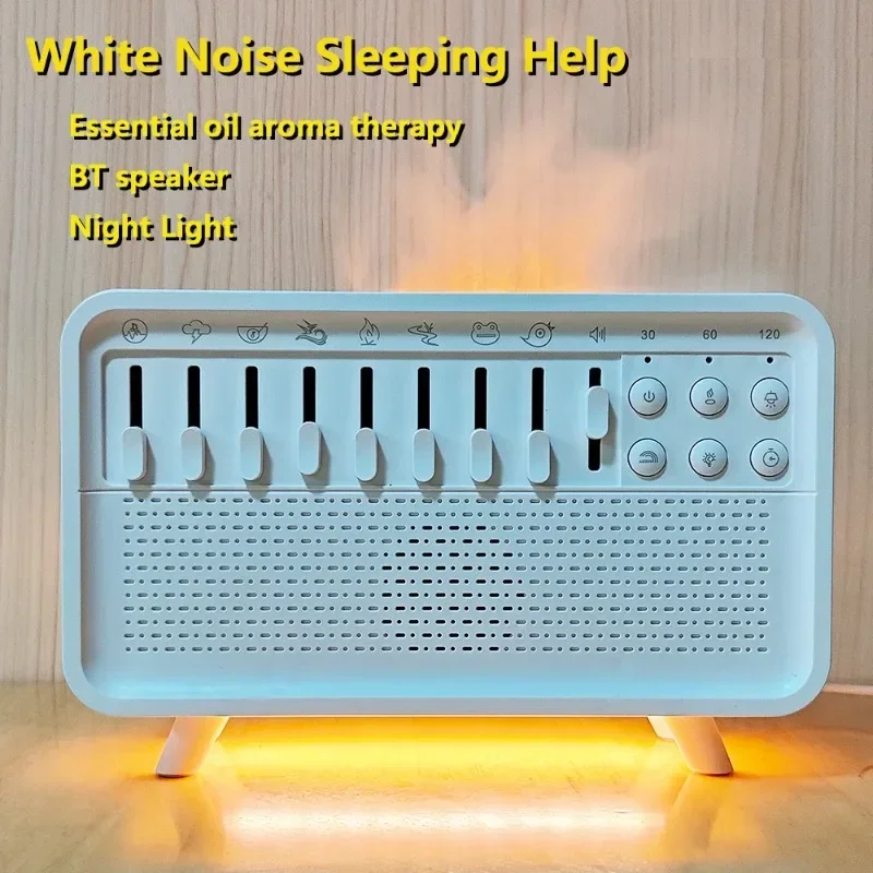 White Noise Machine – 4-in-1 Sleep Sound Machine With Humidifier, Night ...