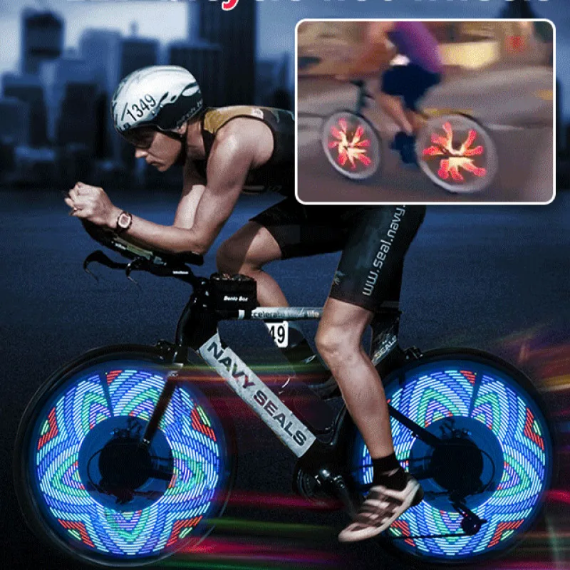 Waterproof-Bike-Spoke-Light-Double-Sided-Lamp-Beads-Bicycle-Hot-Wheels ...