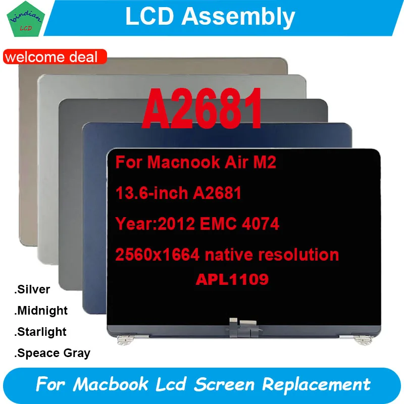 BINDIAN-Laptop-LCD-Display-for-Macbook-Screen-Retina-13-6-M2-A2681 ...