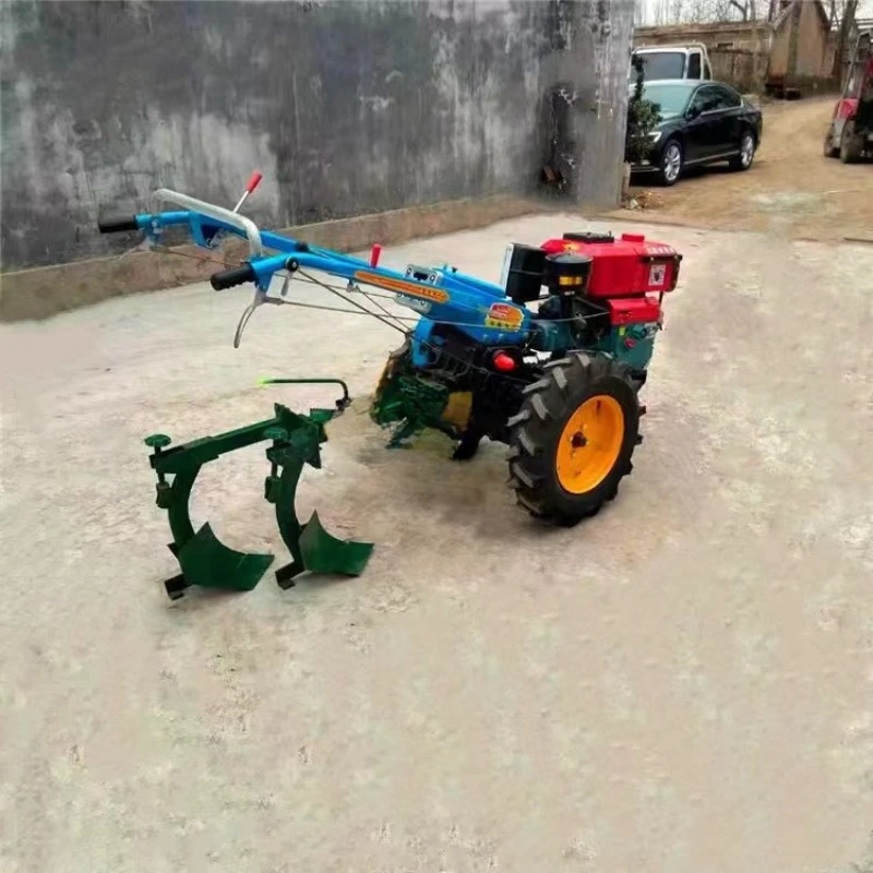 Farm-Equipment-Mini-Plow-2-Wheel-Walking-Tractor-With-Disc-Plough ...