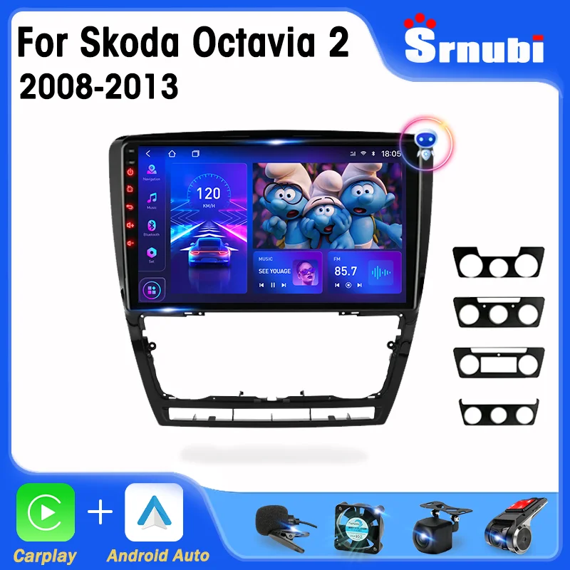 Android11 Car Radio for Volkswagen Skoda Octavia 2 A5 2004-2013 ...